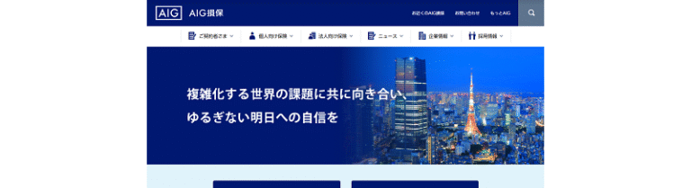AIG損保の自動車保険｜個人から法人まで対応する補償内容とリスクマネジメントの強み
